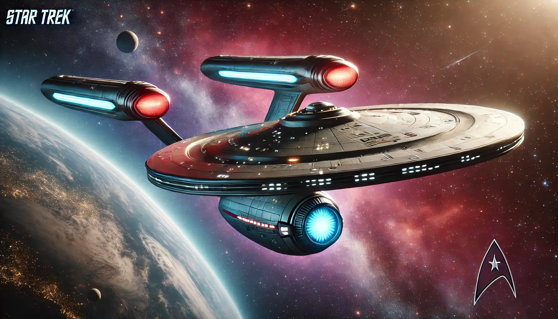 Explorando a Miniatura USS Defiant Classe Constitution de Star Trek ...
