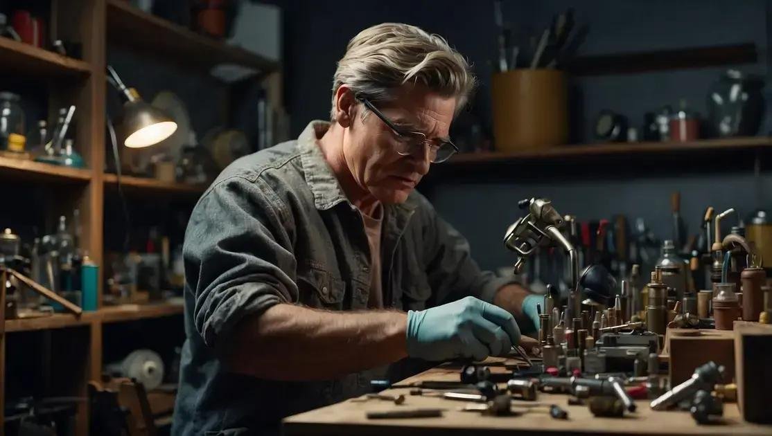 Técnicas de recuperação de partes quebradas em action figures premium